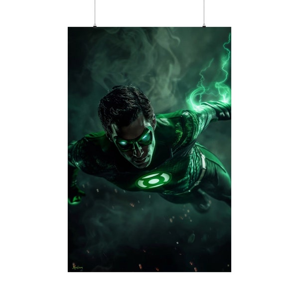 Green Lantern Poster - Etsy