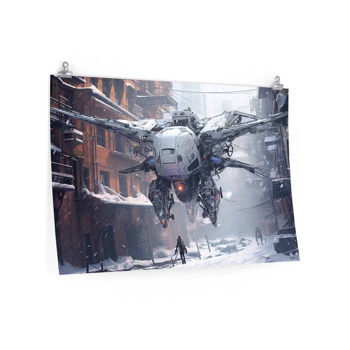 Arachnobot 3 Scifi Worlds Poster Landscape 18x12, 30x20, 36x24 Museum ...