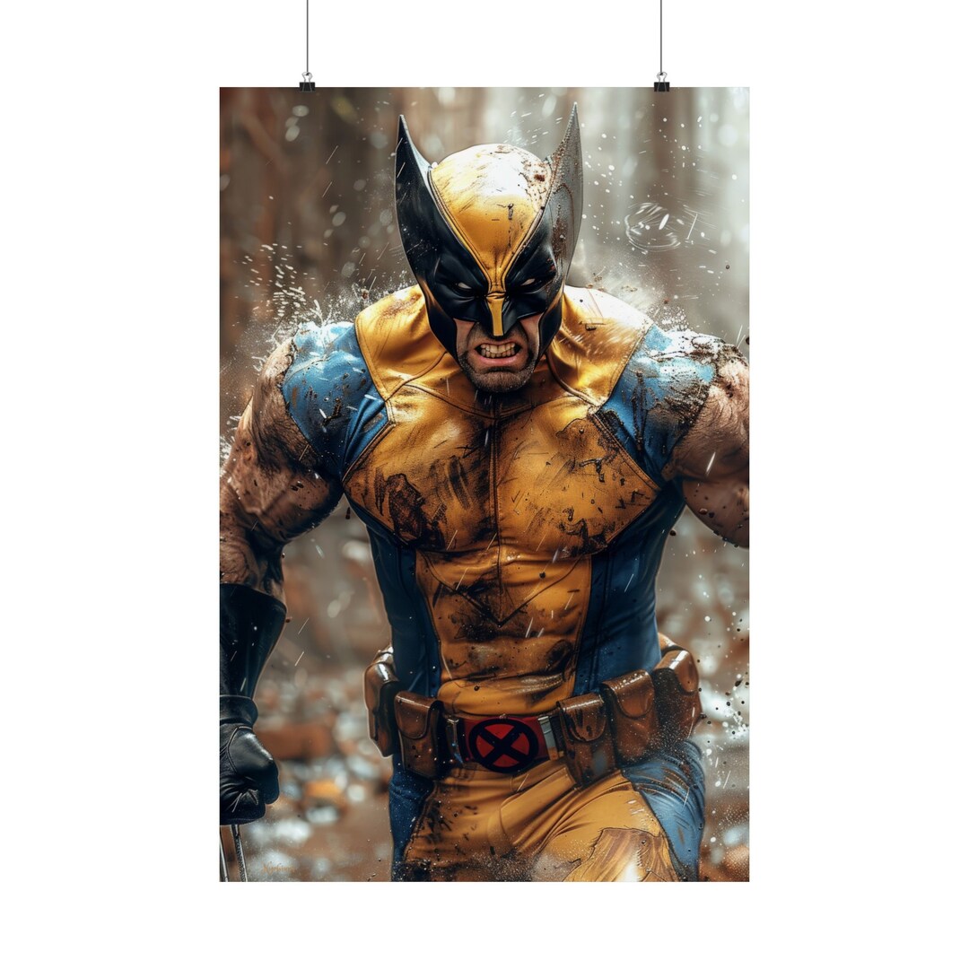 Wolverine 4 Sups Fanart Poster Portrait 12x18, 20x30, 24x36 Museum ...