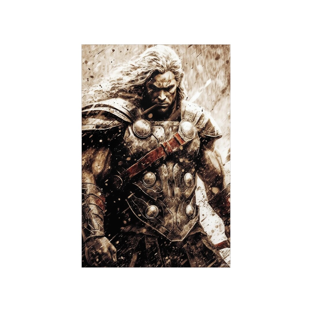 Thor 2 Sups Fanart Poster Portrait 12x18, 20x30, 24x36 Museum Grade ...