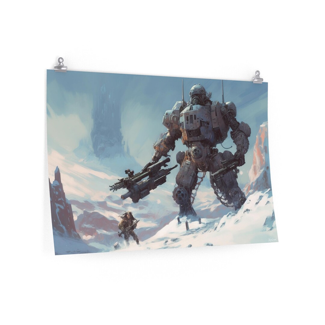 Robot Scenes 12 Robot Scenes Series Sci-fi Poster - Etsy