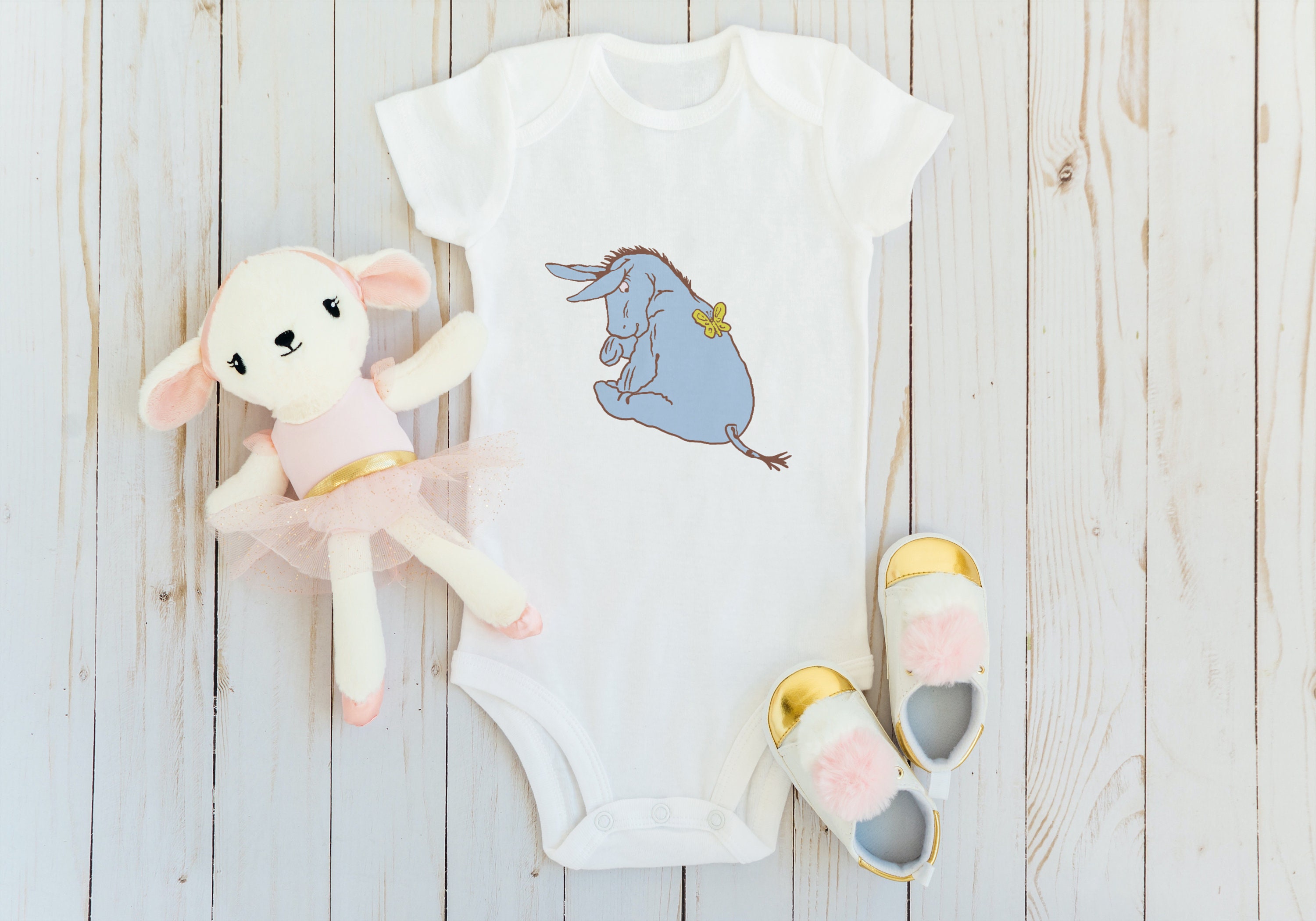 Classic Winnie Pooh Eeyore Butterfly PNG JPEG Artwork - Etsy Canada