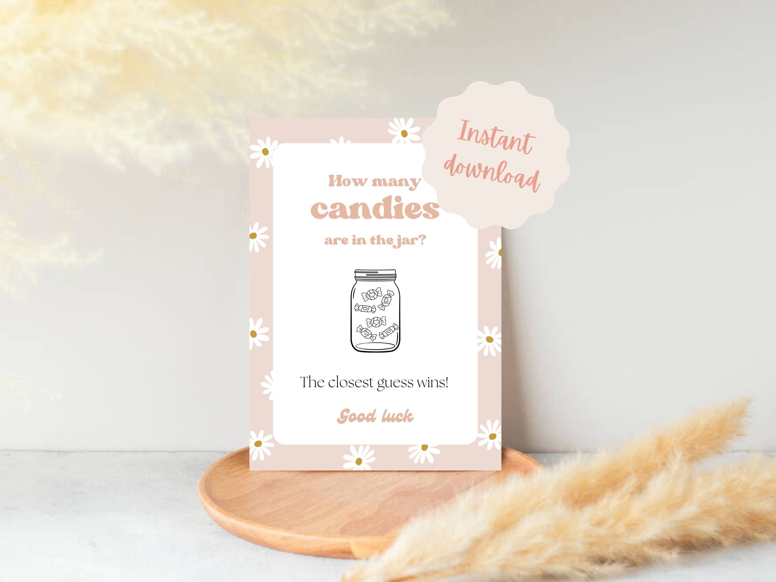 Daisy Baby Shower Game Bundle Coed Digital Printable 10 Games - Etsy