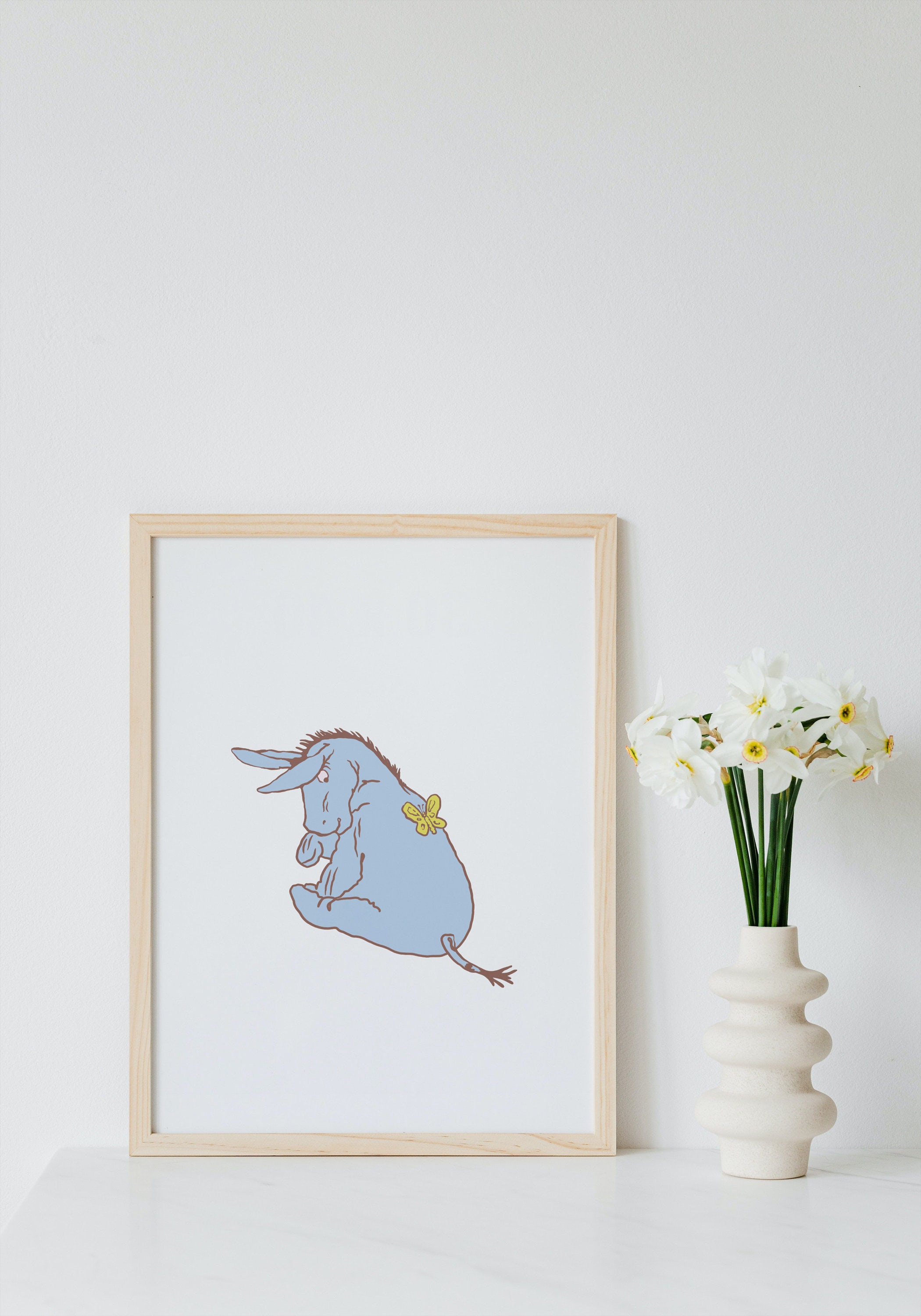 Classic Winnie Pooh Eeyore Butterfly PNG JPEG Artwork - Etsy Canada