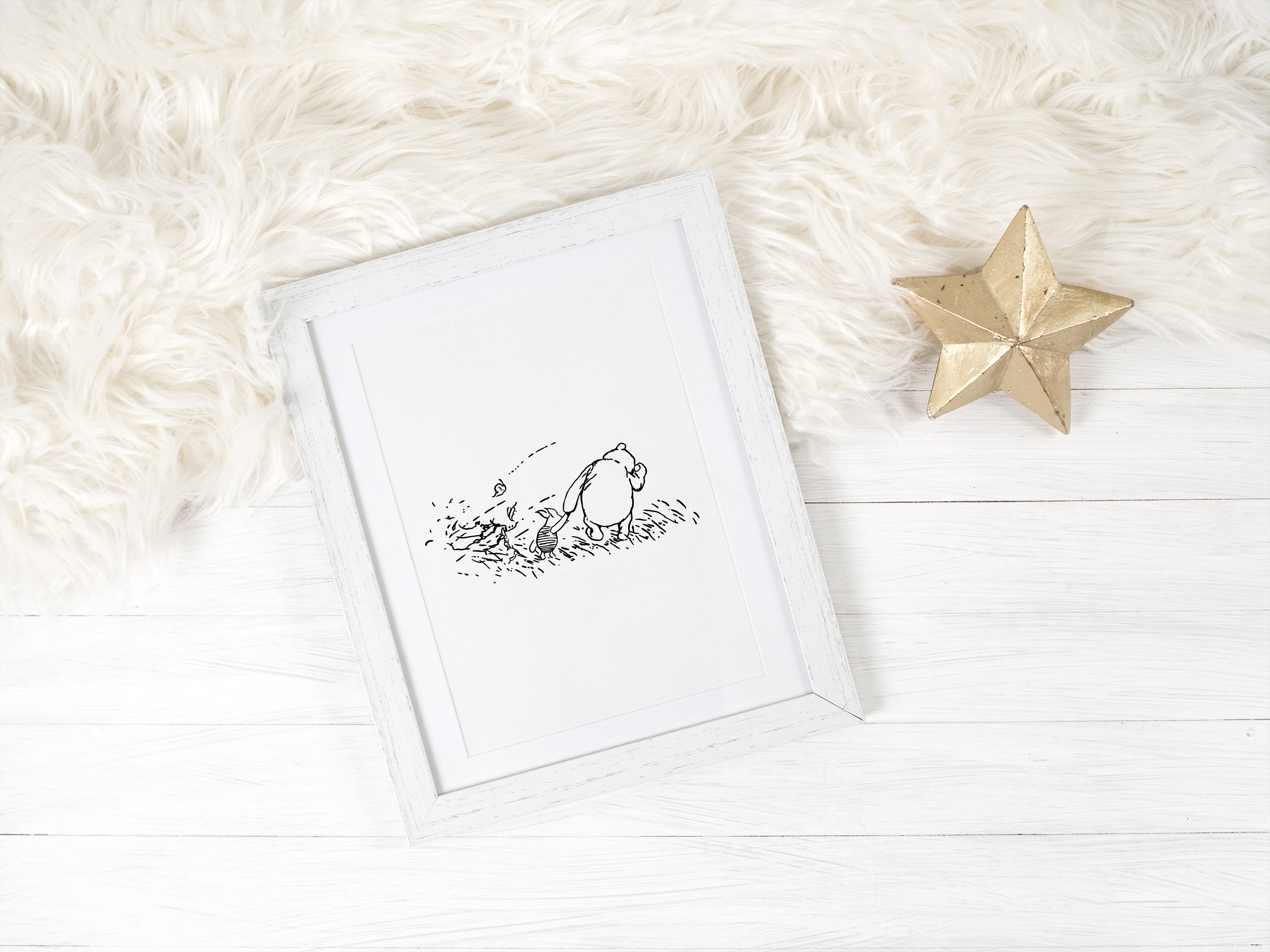 Classic 1920s Illustration Winnie the Pooh Piglet Holding - Etsy