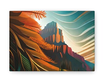 African King of the Mountain Canvas Gallery Wraps - Etsy