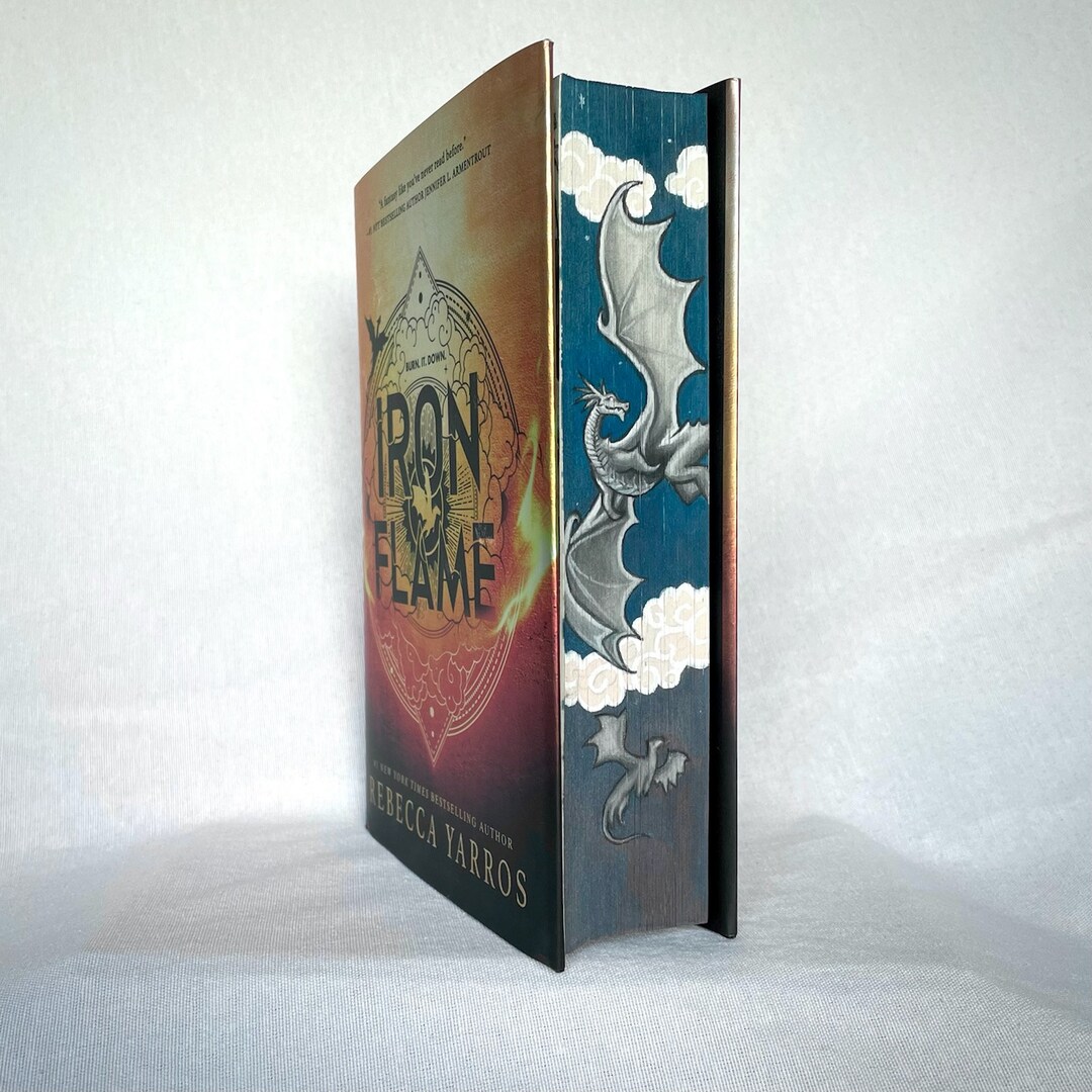 Iron Flame Book Painting Triple Fore-edge in Watercolor Made to Order ...