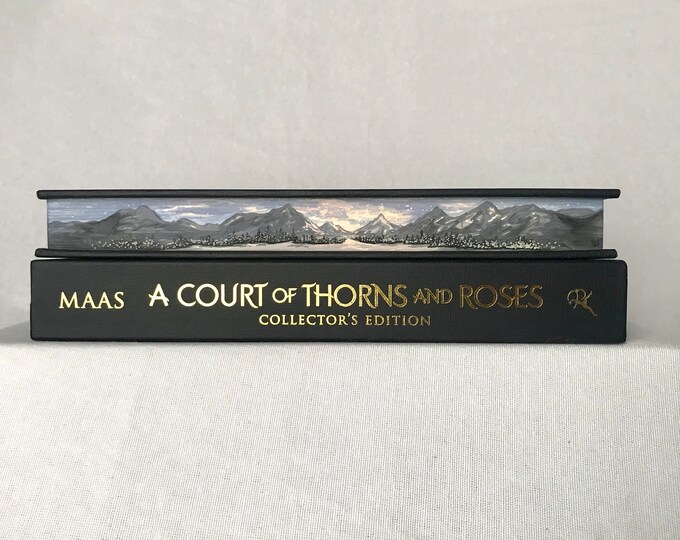 A Court of Thorns and Roses Book Painting Triple Fore-edge in ...