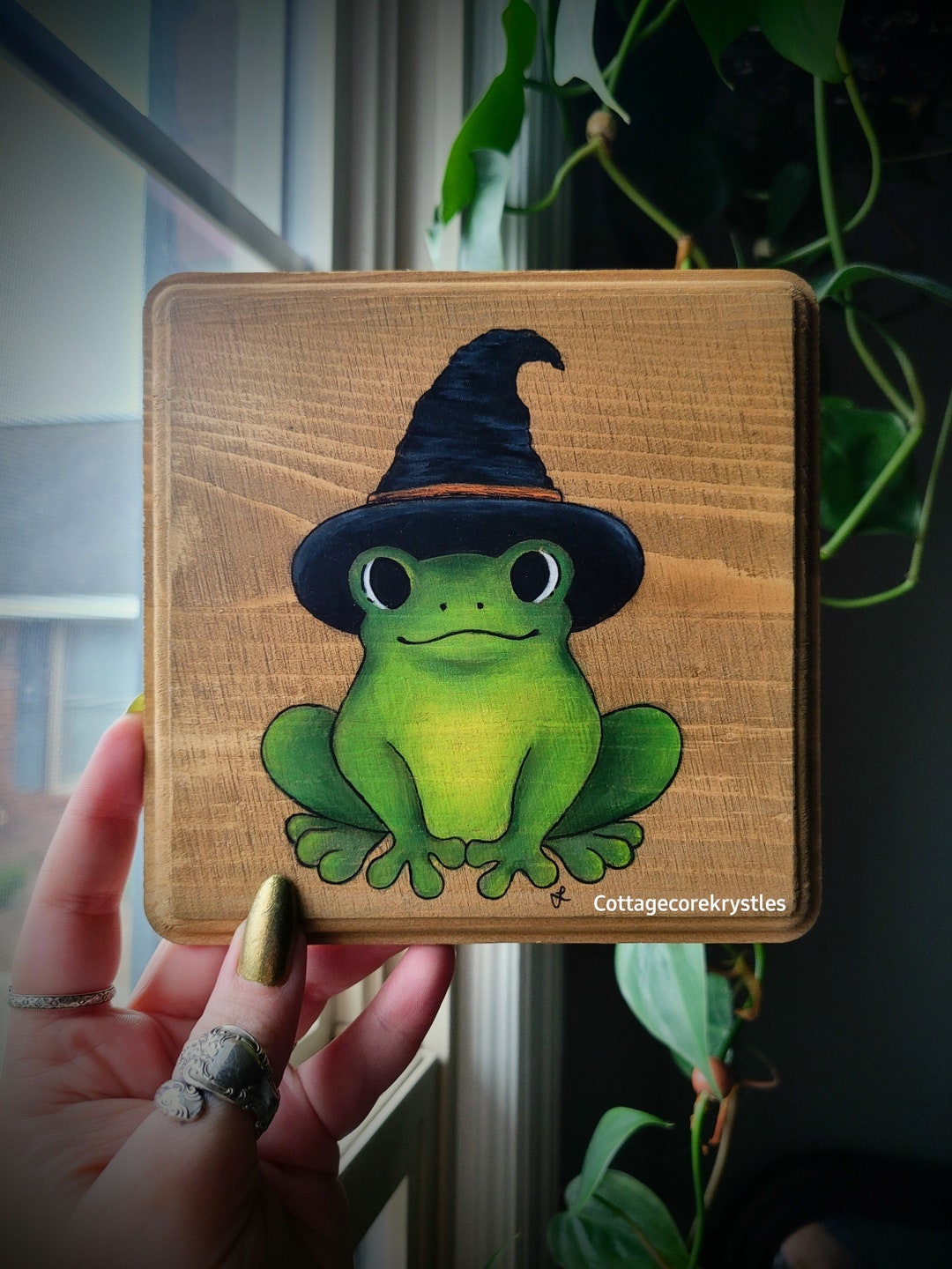 Cottagecore Frog With Witches Hat - Etsy