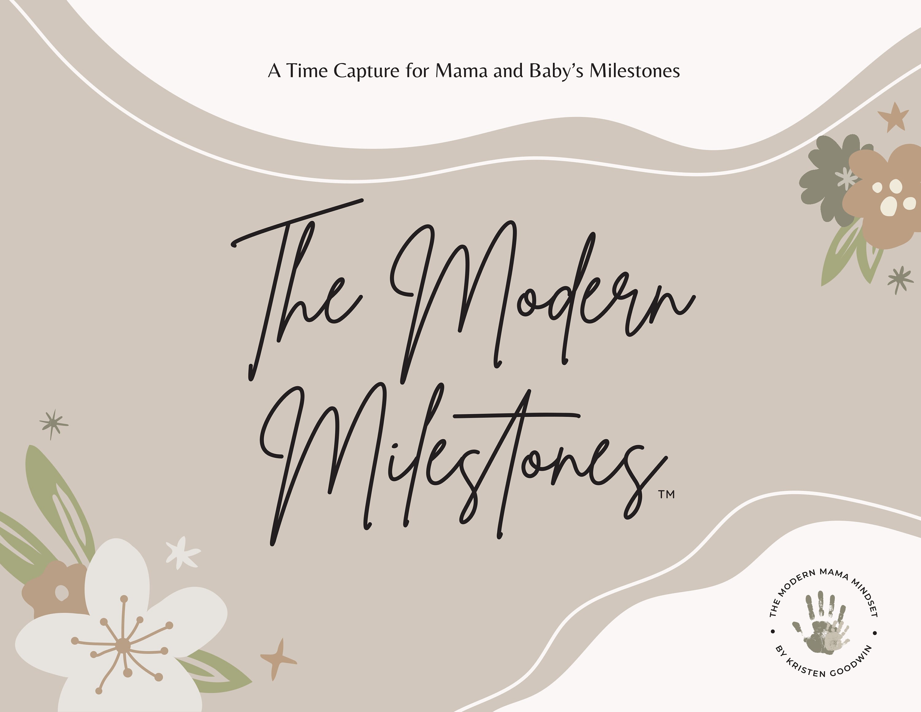 The Modern Milestones Time Capture, Calendar for First Time Moms ...