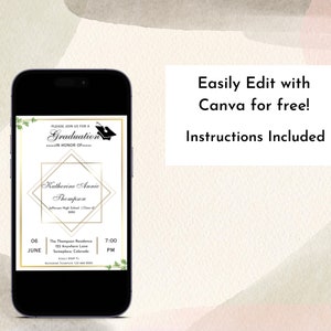 Elegant Graduation Invitation Template Download, Graduation ...