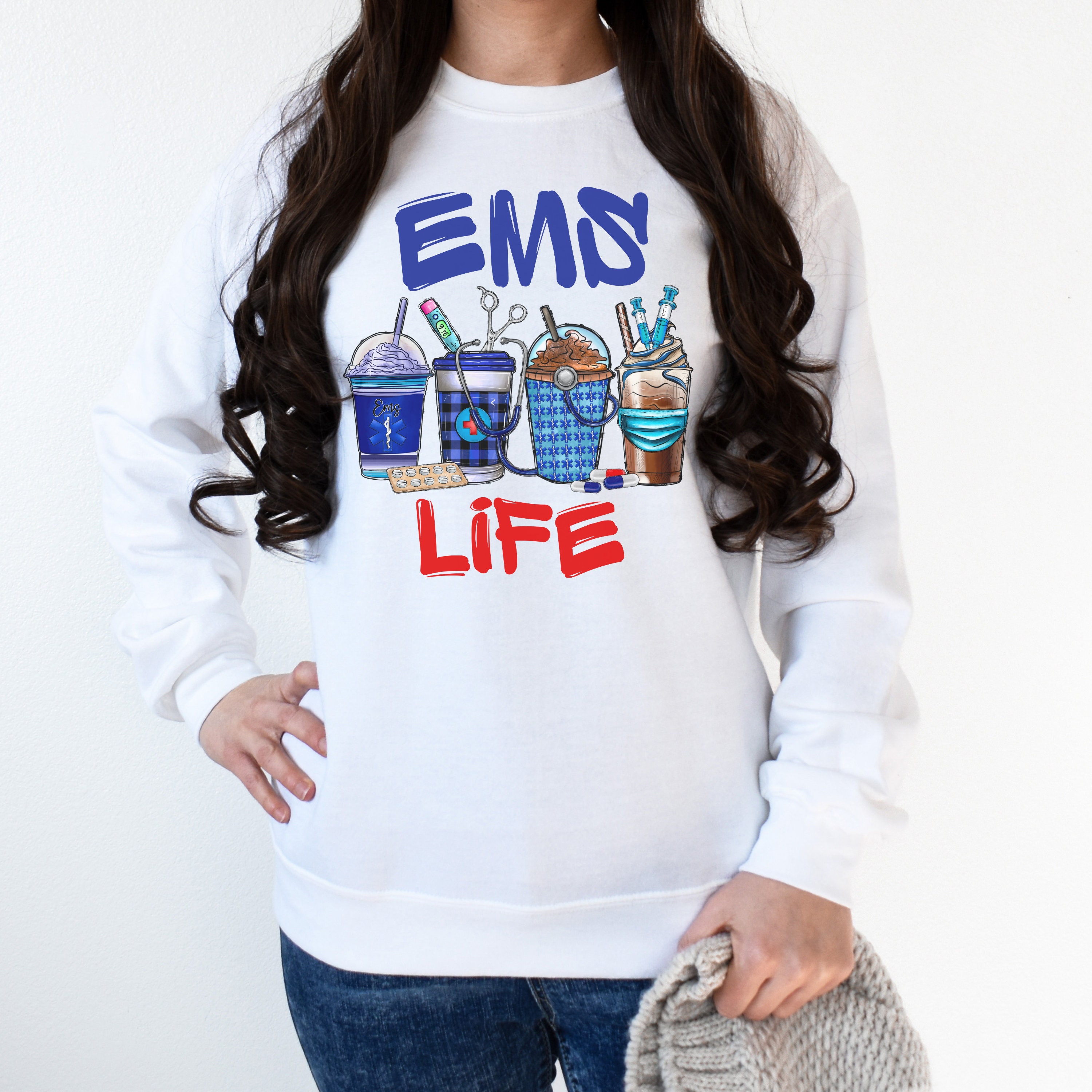 EMT Sweatshirt, EMS Sweatshirt, First Responder T-shirts, Gift for Emts ...