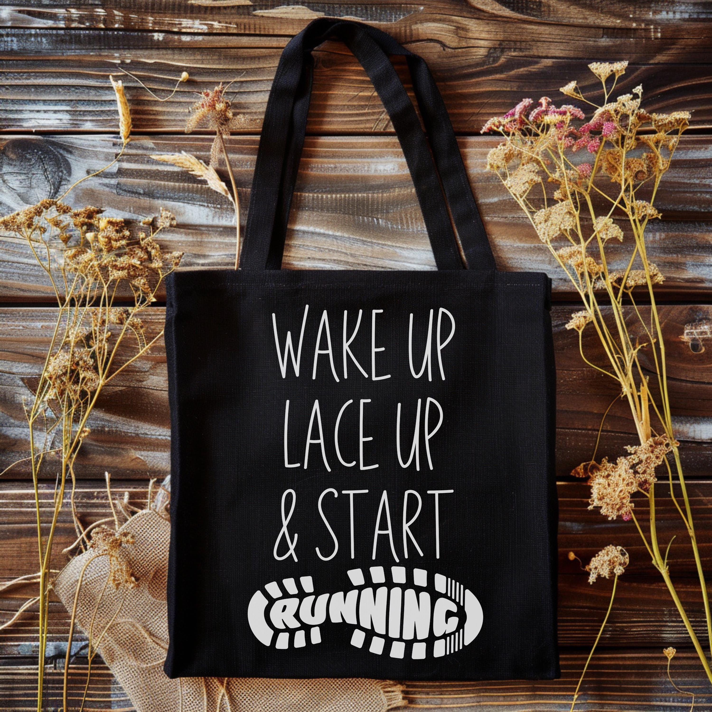 Funny Runner Tote Bag: 'running is My Therapy' Cotton Canvas - Etsy