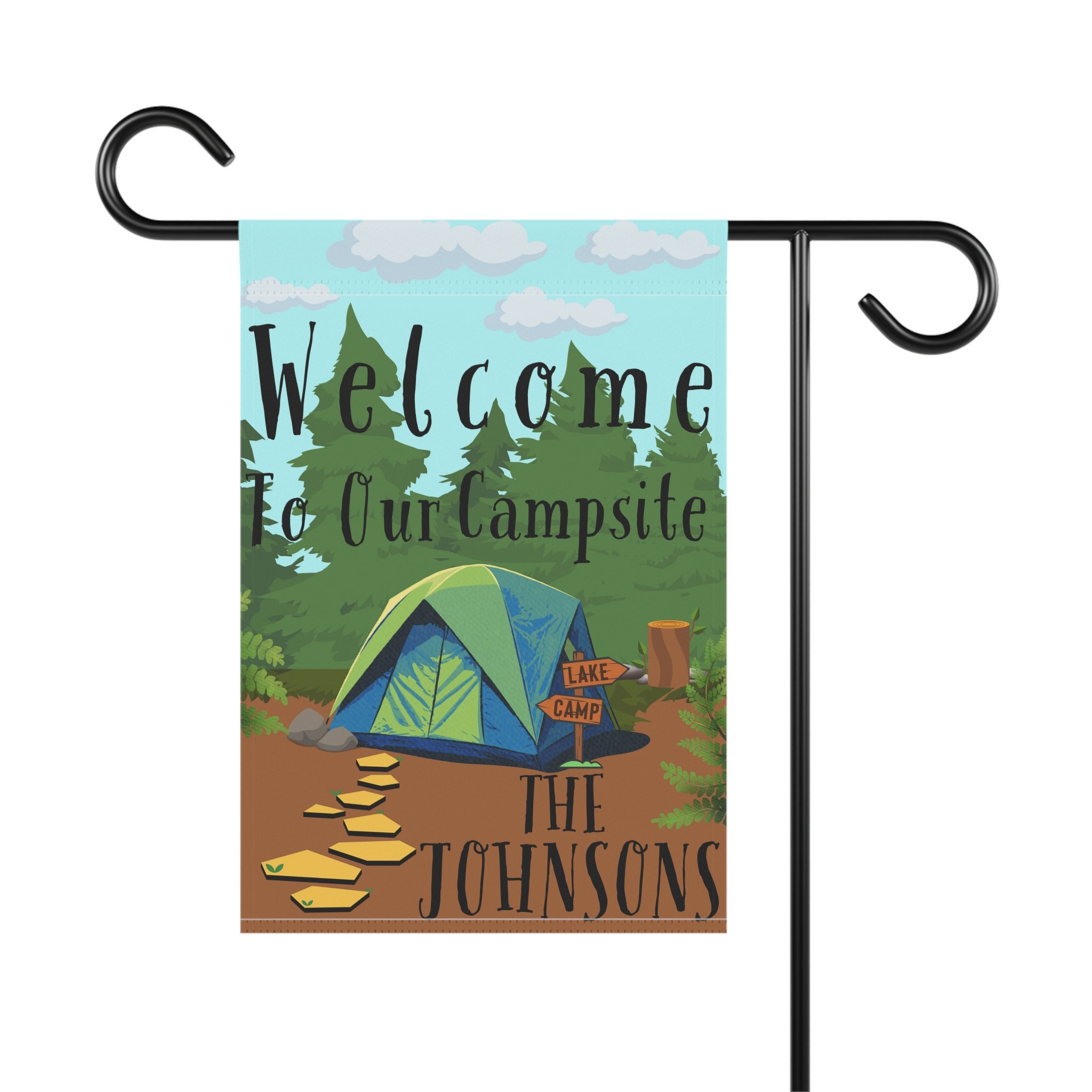 Personalized Camping Flag Custom Family Garden Flag - Etsy