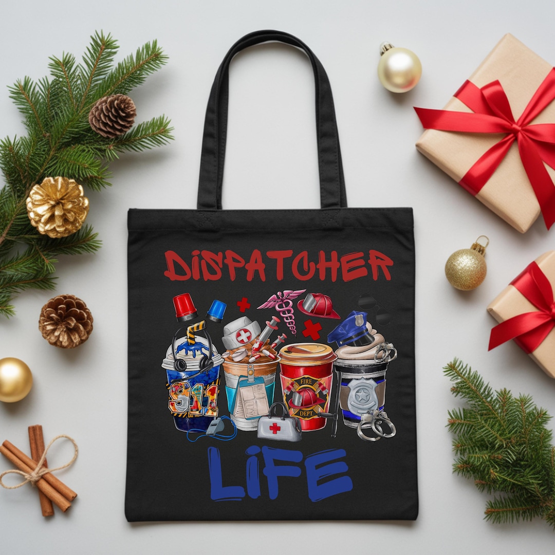 Police Dispatcher Canvas Tote Bag: First Responder Gift - Etsy