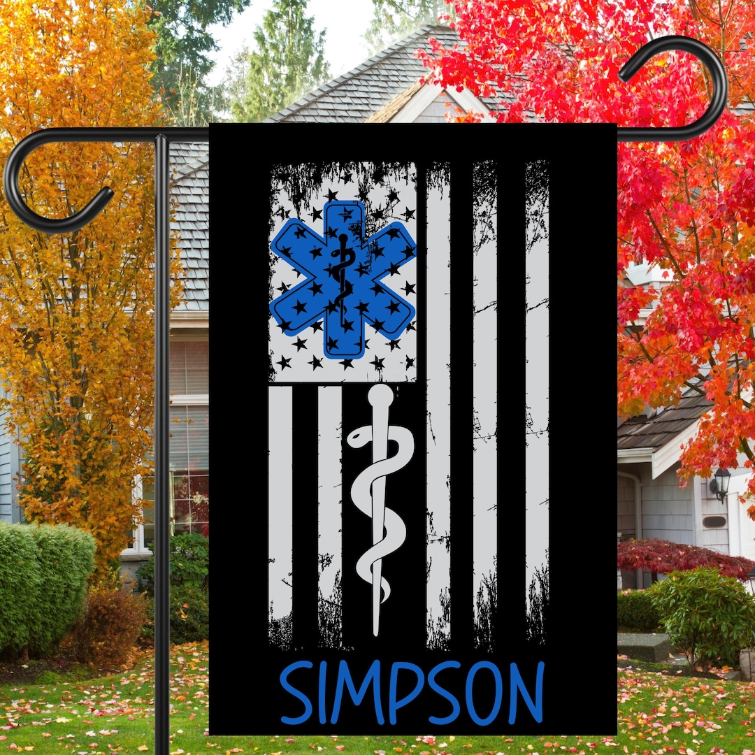 EMT Flag, Custom EMS Flag, Gift for 1st Responders, Gift for Emts ...