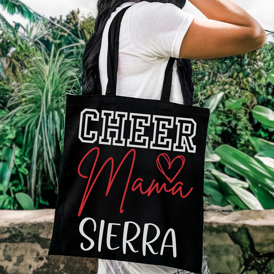 Custom Cheer Mom Tote Bag: Personalized Canvas Shopping Bag - Etsy