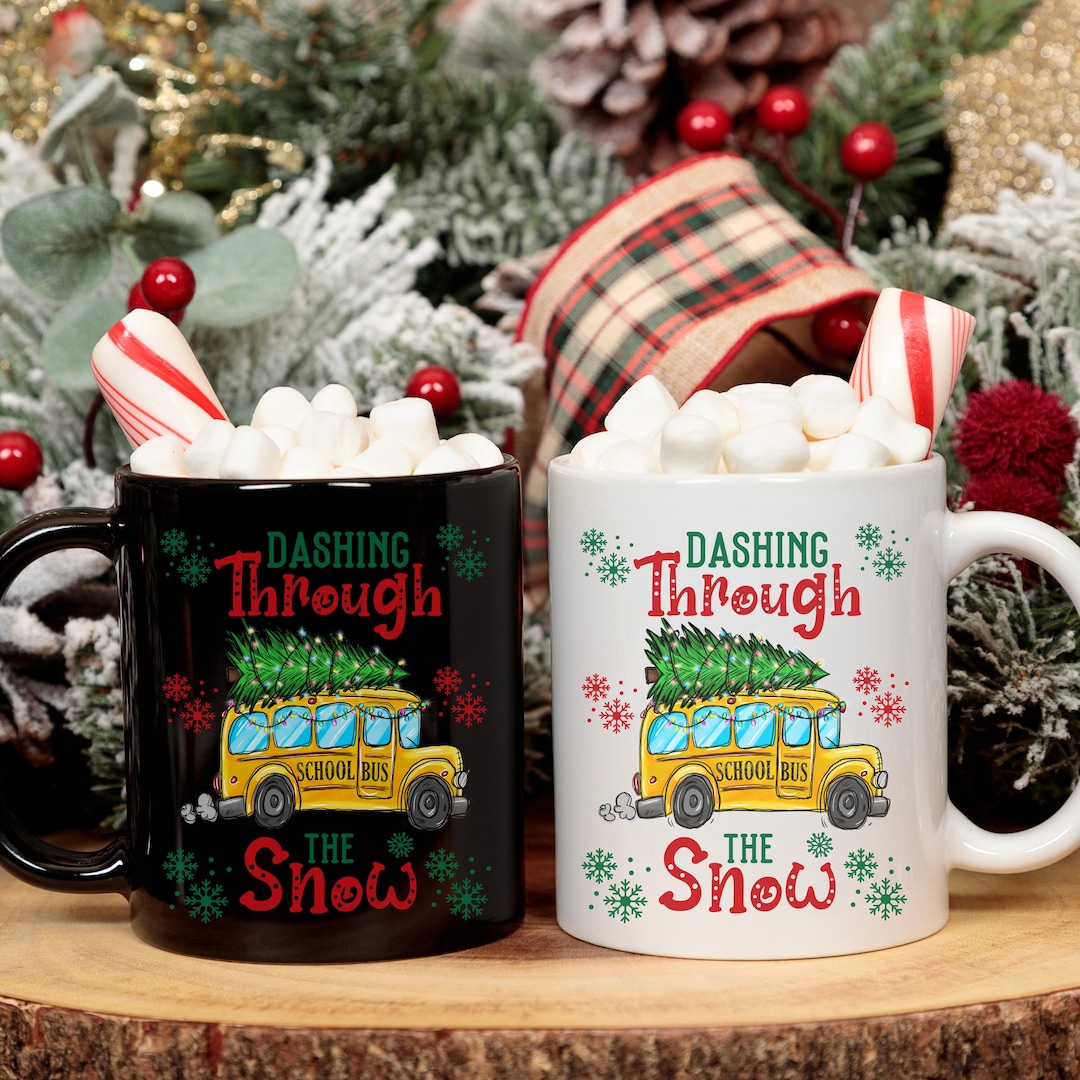 Bus Driver Gift, Principal Gift, Christmas Bus Driver Mug, Cute Teacher ...