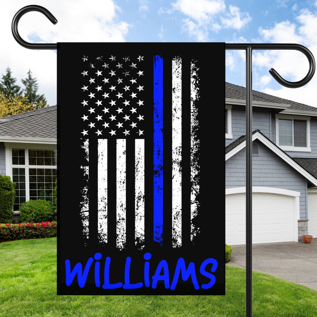 Personalized Police Officer Flag, Custom Police Department Flag, Gift ...