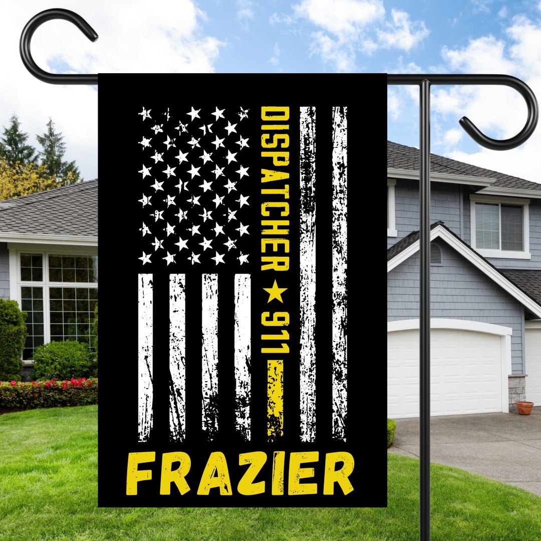 Custom Dispatcher Flag, Back to Gold Flag, First Responder Yard Flag ...