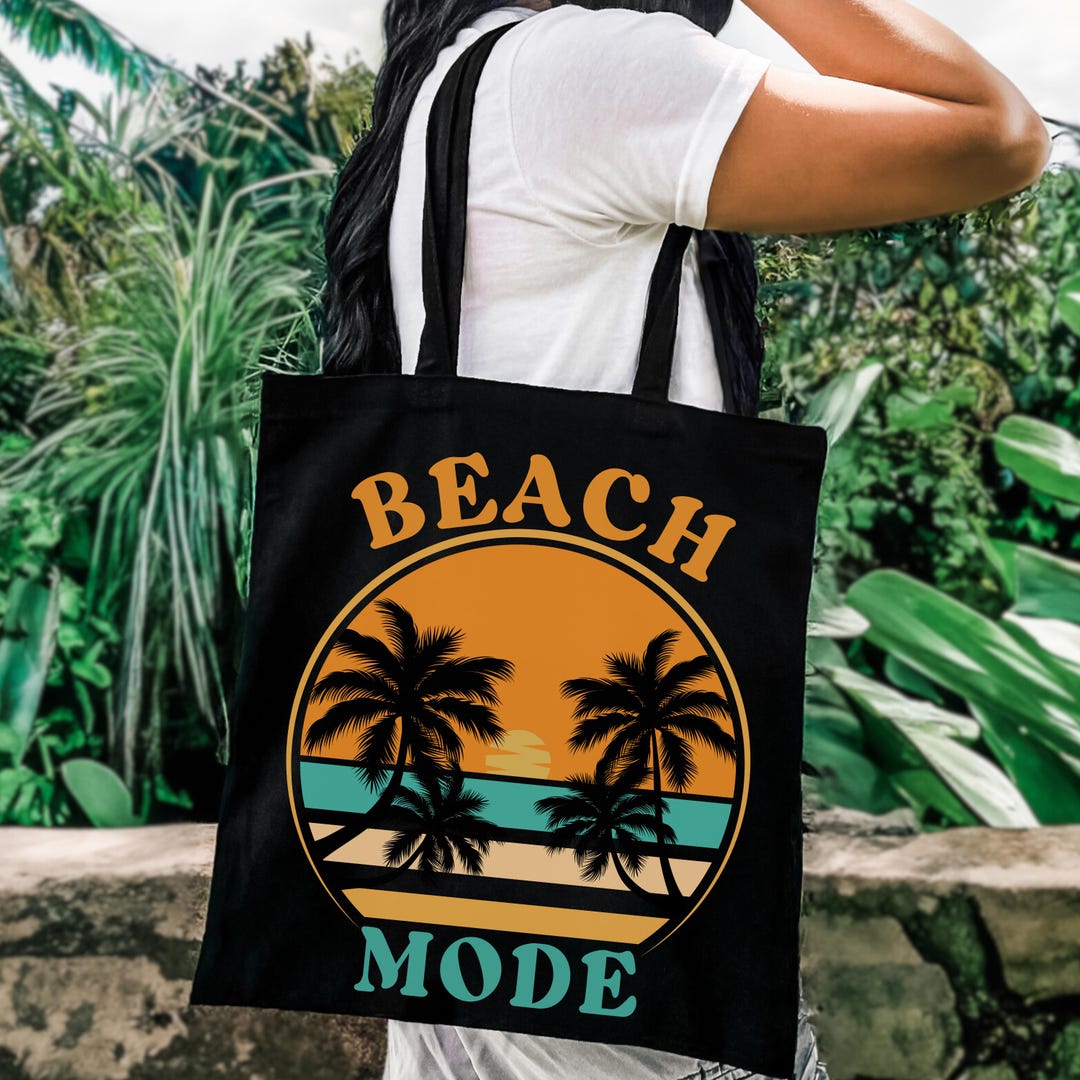 Beach Bag, Vacation Tote Bag, Cute Beach Tote, Reusable Tote Bag, Gift ...
