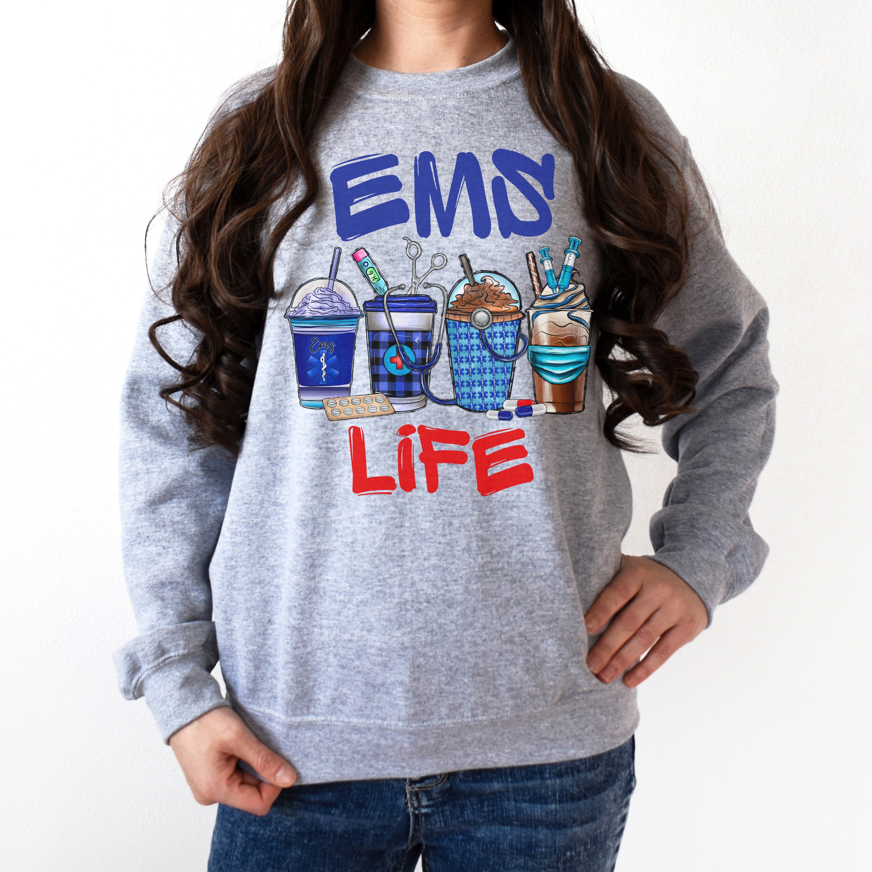 EMT Sweatshirt, EMS Sweatshirt, First Responder T-shirts, Gift for Emts ...