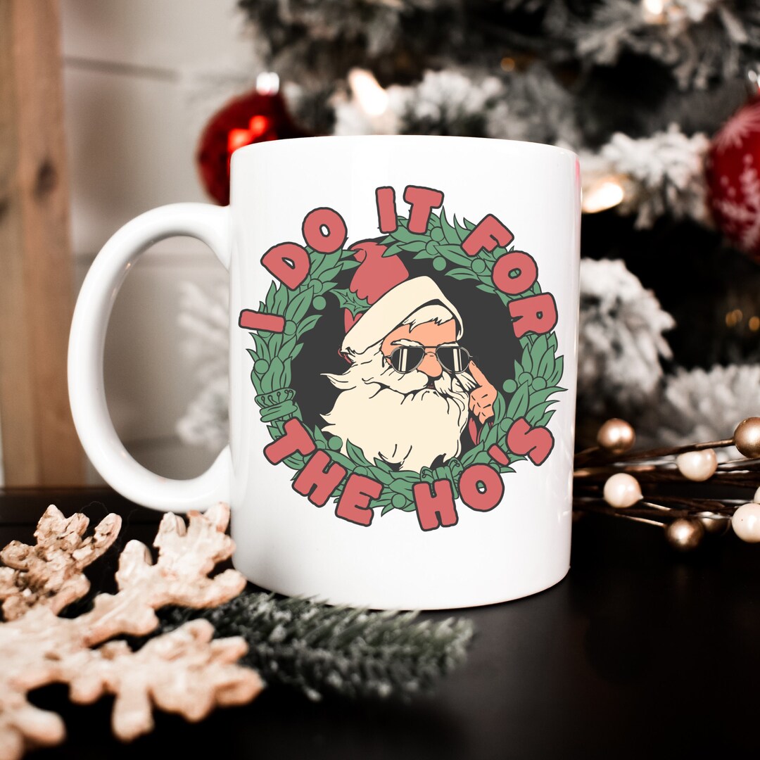 Funny Christmas Mugs, Rude Santa Mugs, Offensive Xmas Gifts, Rude ...
