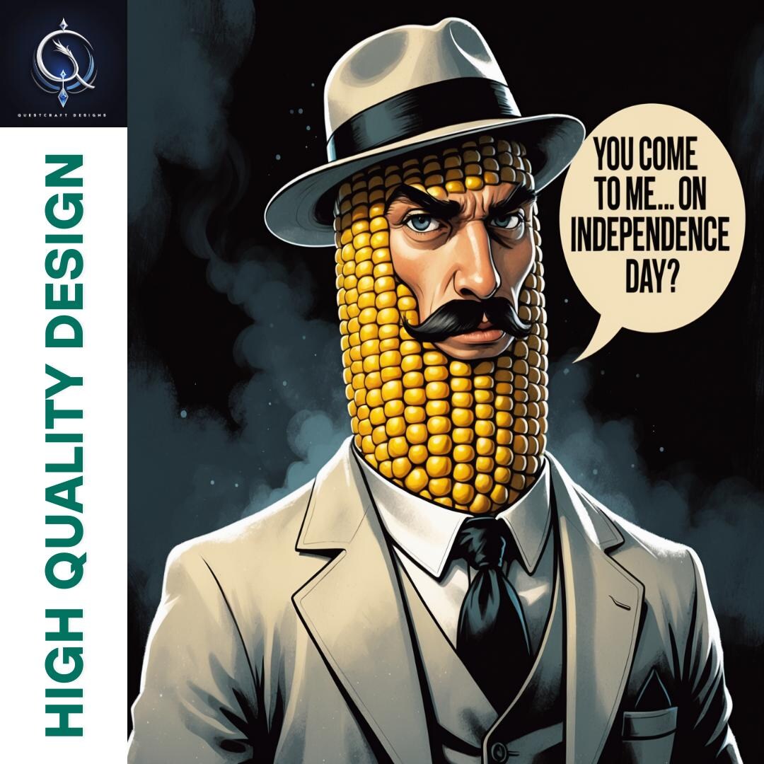 Corn Godfather Parody PNG | Funny Independence Day Digital Download ...