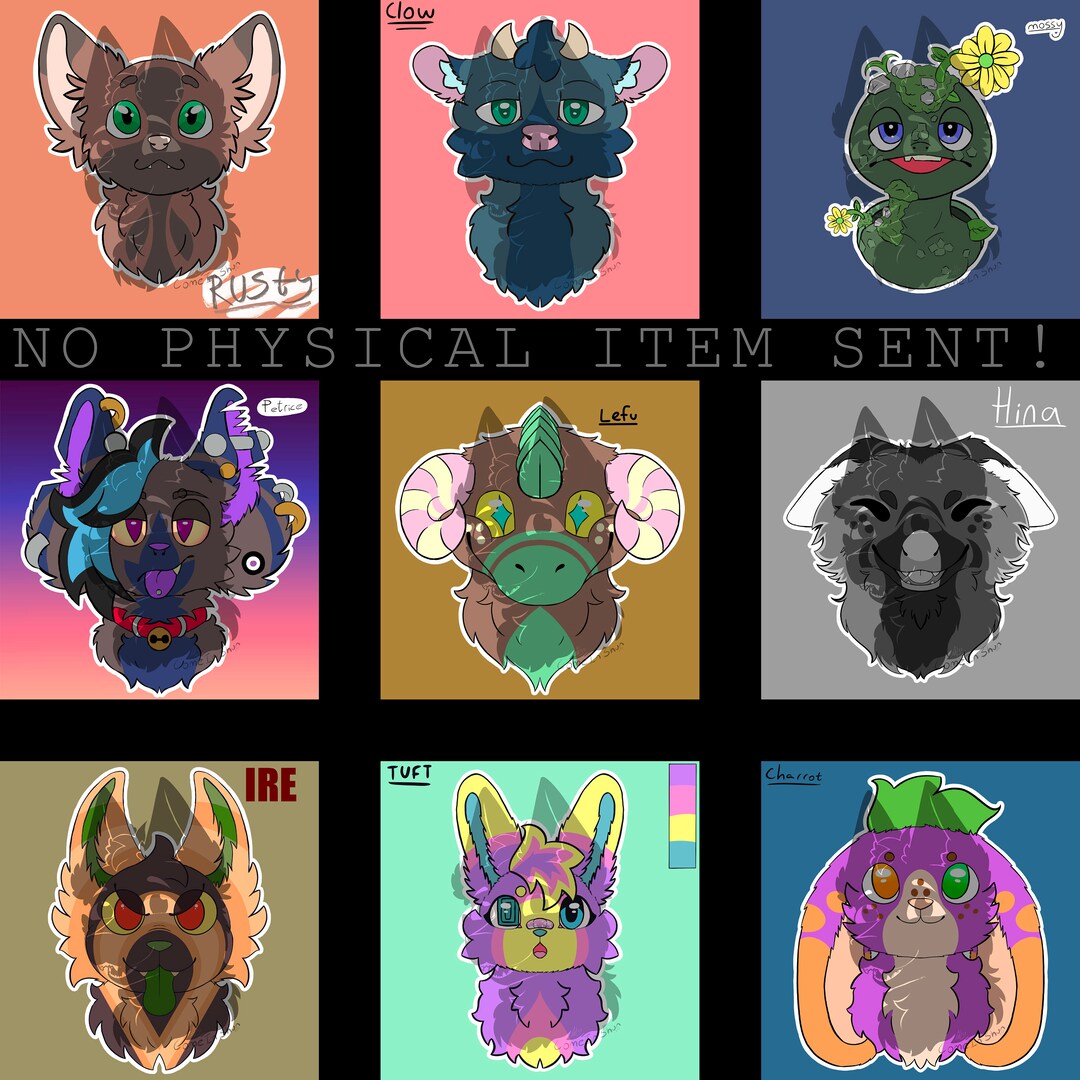 Simple Pre-made Fursona Designs - Etsy