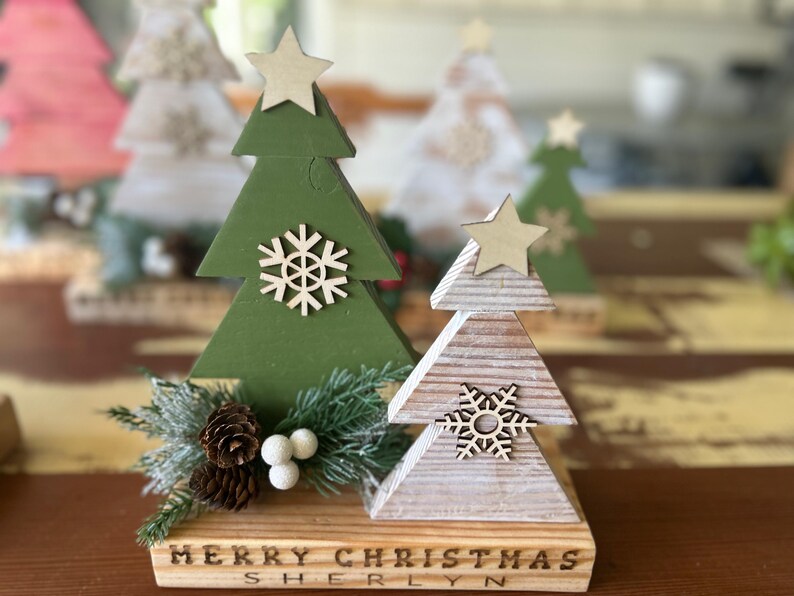 Personalized Mini Wooden Christmas - Etsy