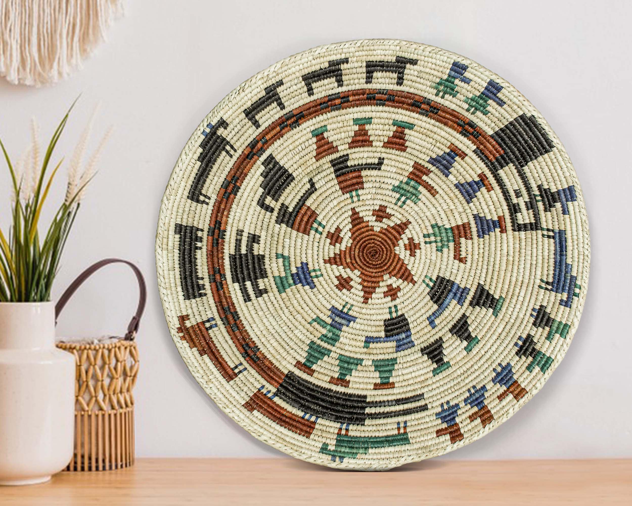 Storry Teller Pictorial Wall Basket - 14” Southwestern Inspired Basket ...
