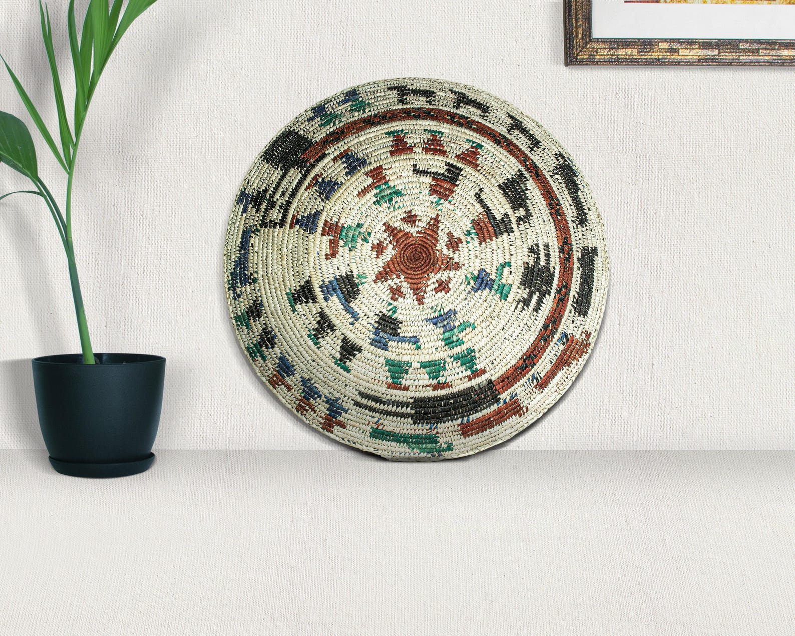 Storry Teller Pictorial Wall Basket - 14” Southwestern Inspired Basket ...