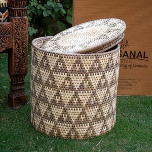 Extra Large Multi Pyramids Green Giant Storage Basket With Lid ...