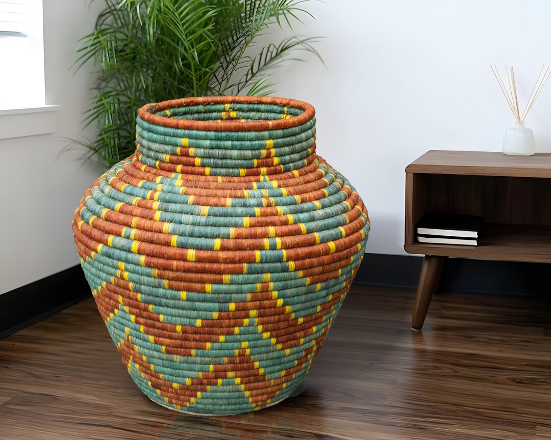 Handwoven Extra Large Potter Basket, Boho Style Potter, Storage Potter ...
