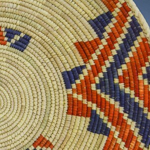 Large 22-inch Wall Basket, Four Pyramid Design, Southwest Boho Wall ...