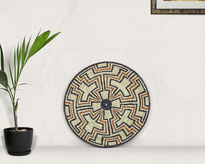 Handwoven Star Maze Wall Basket - 14” Southwestern Inspired Basket ...