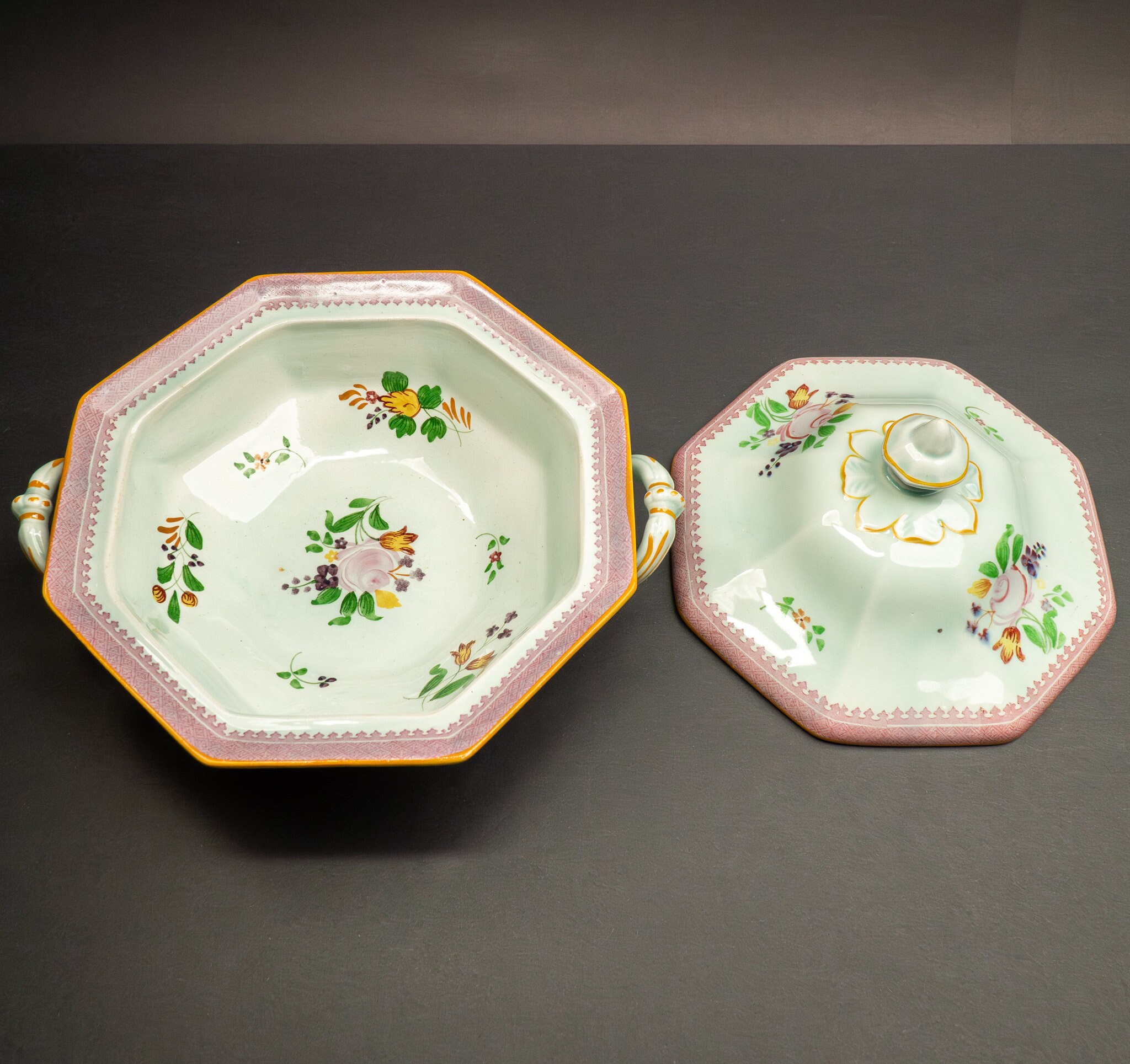 Vintage Adams Calyx Ware Hand Painted Vegetable Bowl With Lid - Etsy