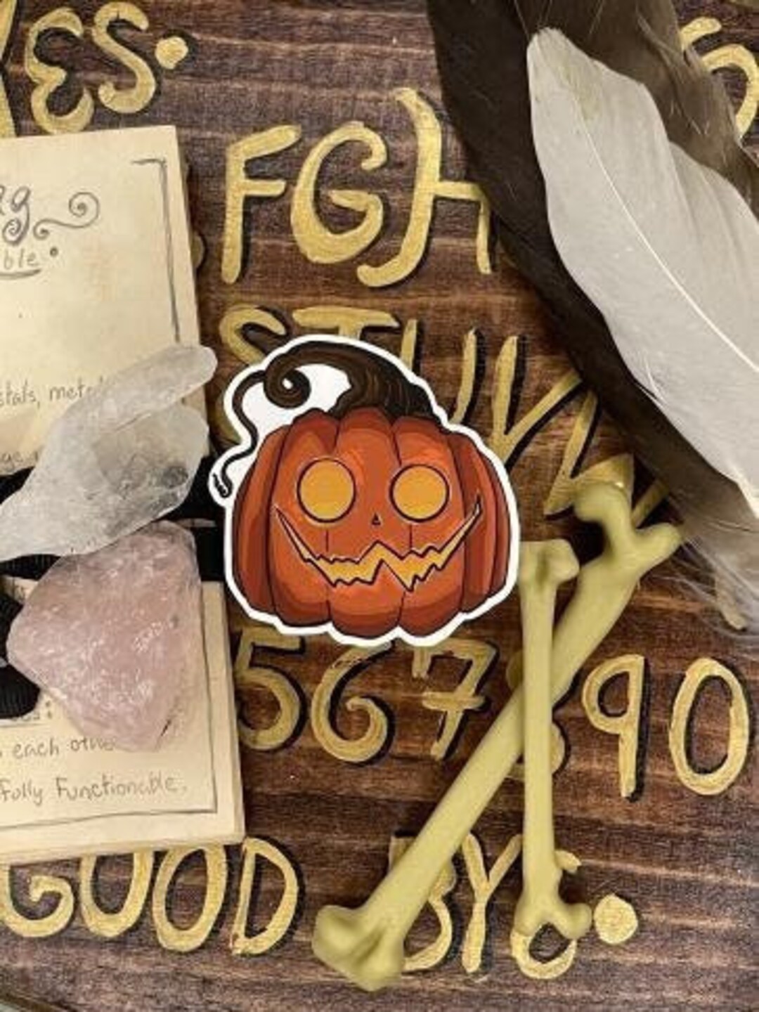 Jack O' Lantern Sticker | Carved Halloween Pumpkin | Die Cut ...