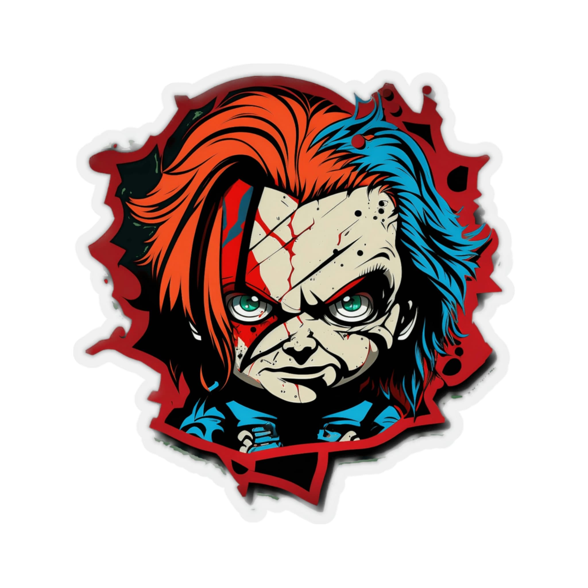 Chucky Horror Sticker - Etsy