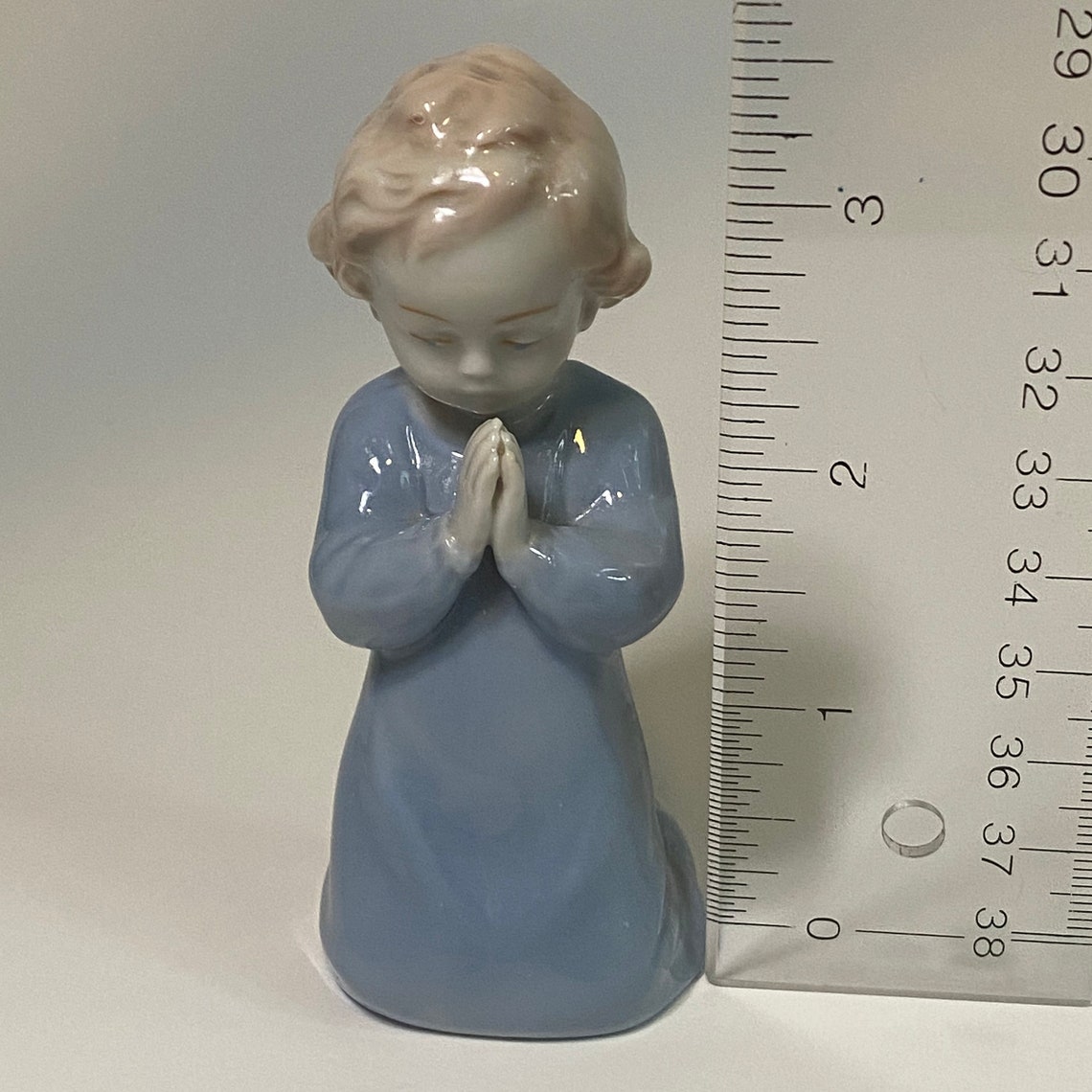 Vintage Metzler & Ortloff Porcelain Figurine of Child Praying Germany ...