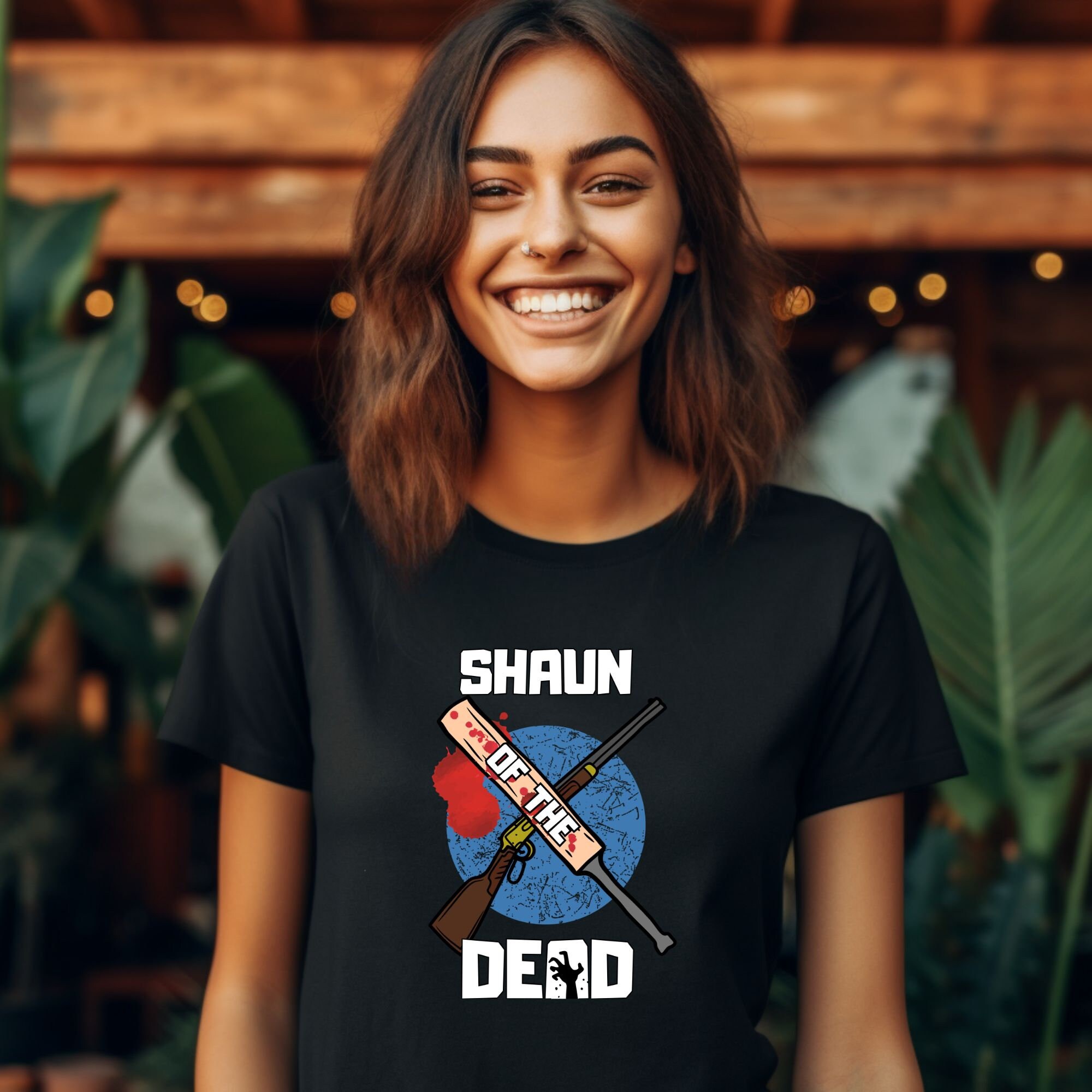 Shaun of the Dead Inspired T-Shirt | Zombie Movie Tee | Funny Undead ...