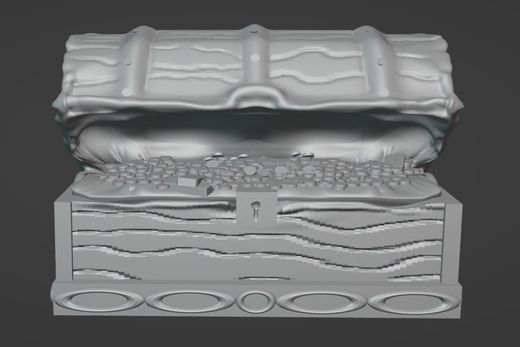 Tabletop Wargame Scenery 3D Chest File for 3D Printing STL File - Etsy