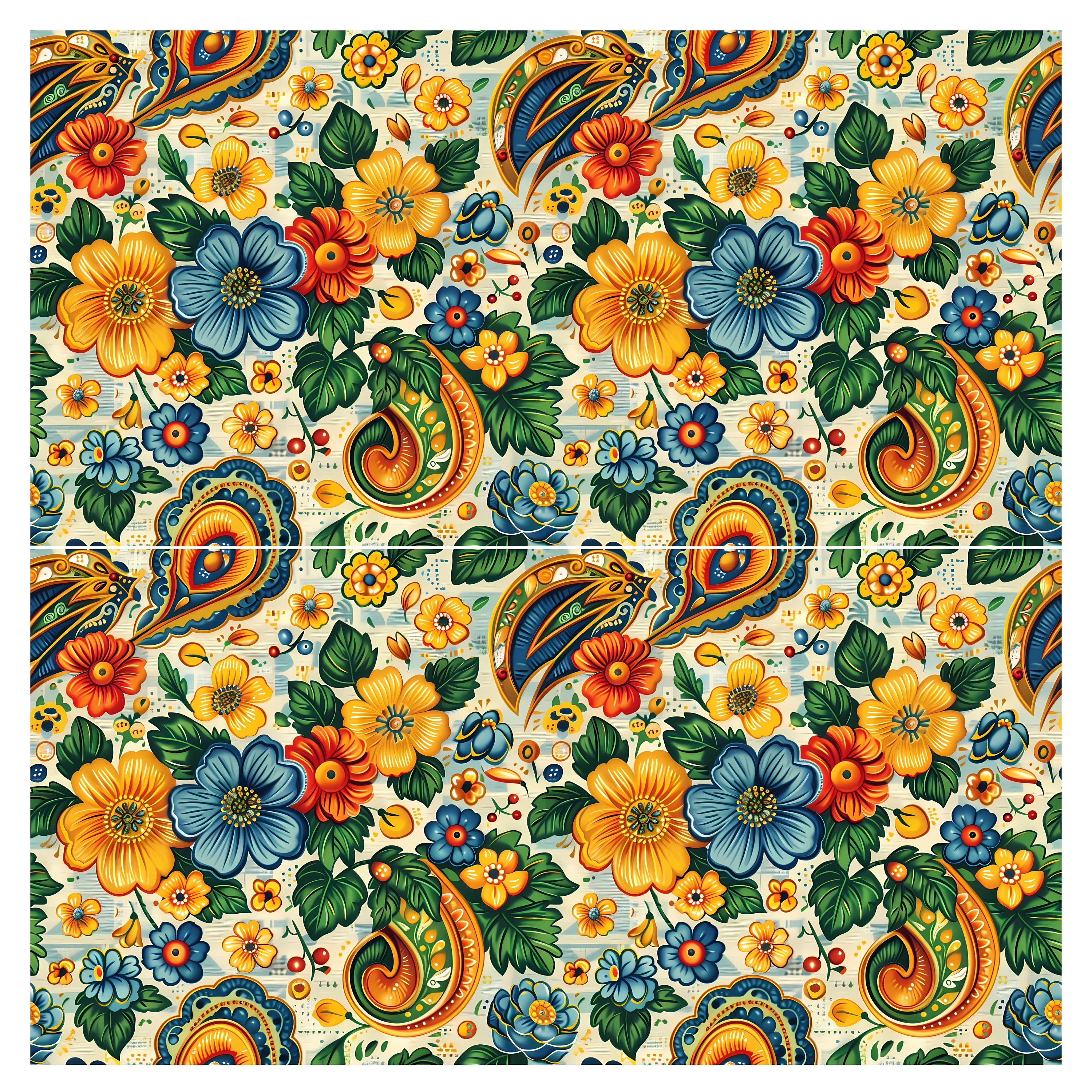 Vintage Psychedelic Paisley Seamless Digital Papers, 4 Vintage Style ...