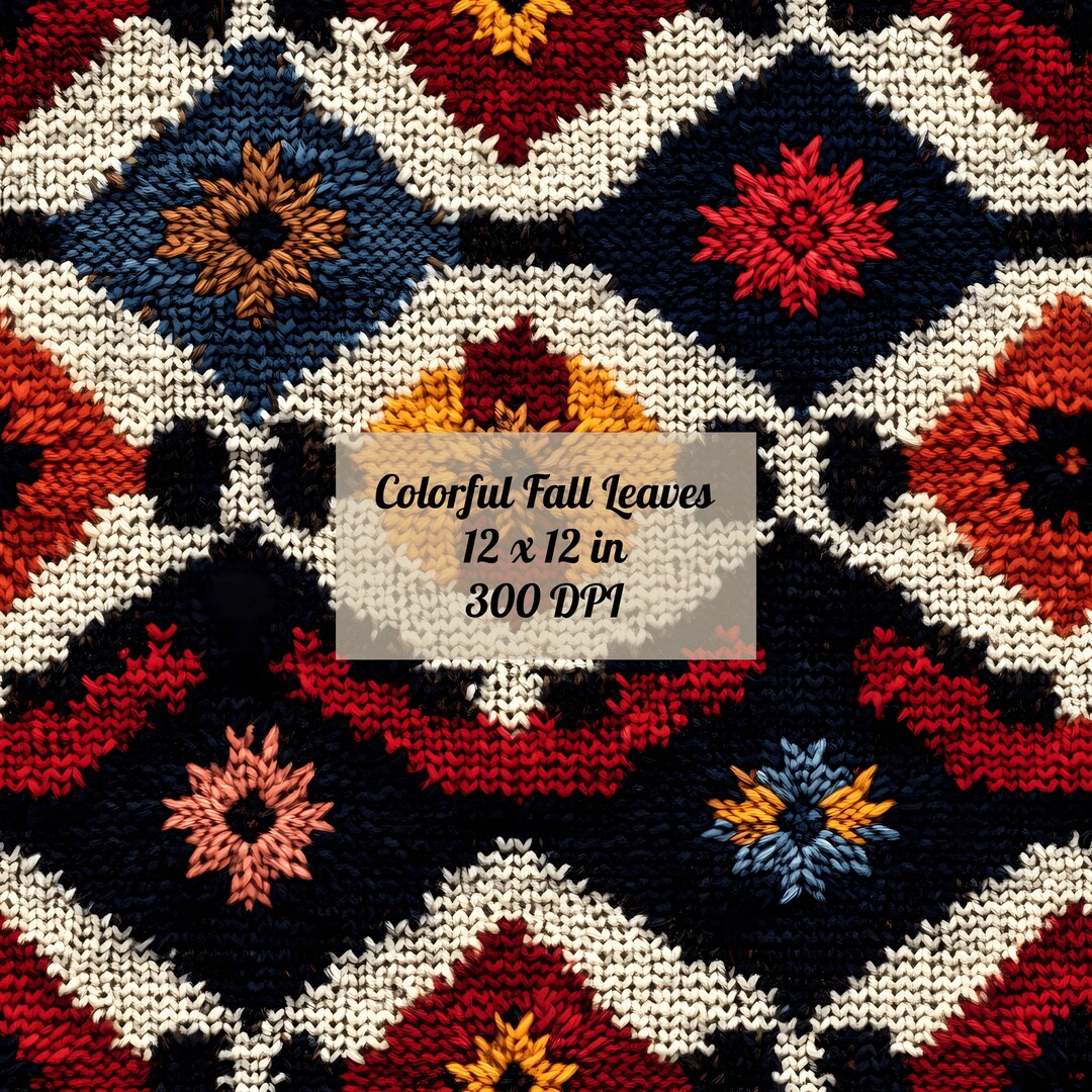 Cozy Sweater Knit Texture Seamless Digital Paper, Textile Pattern ...