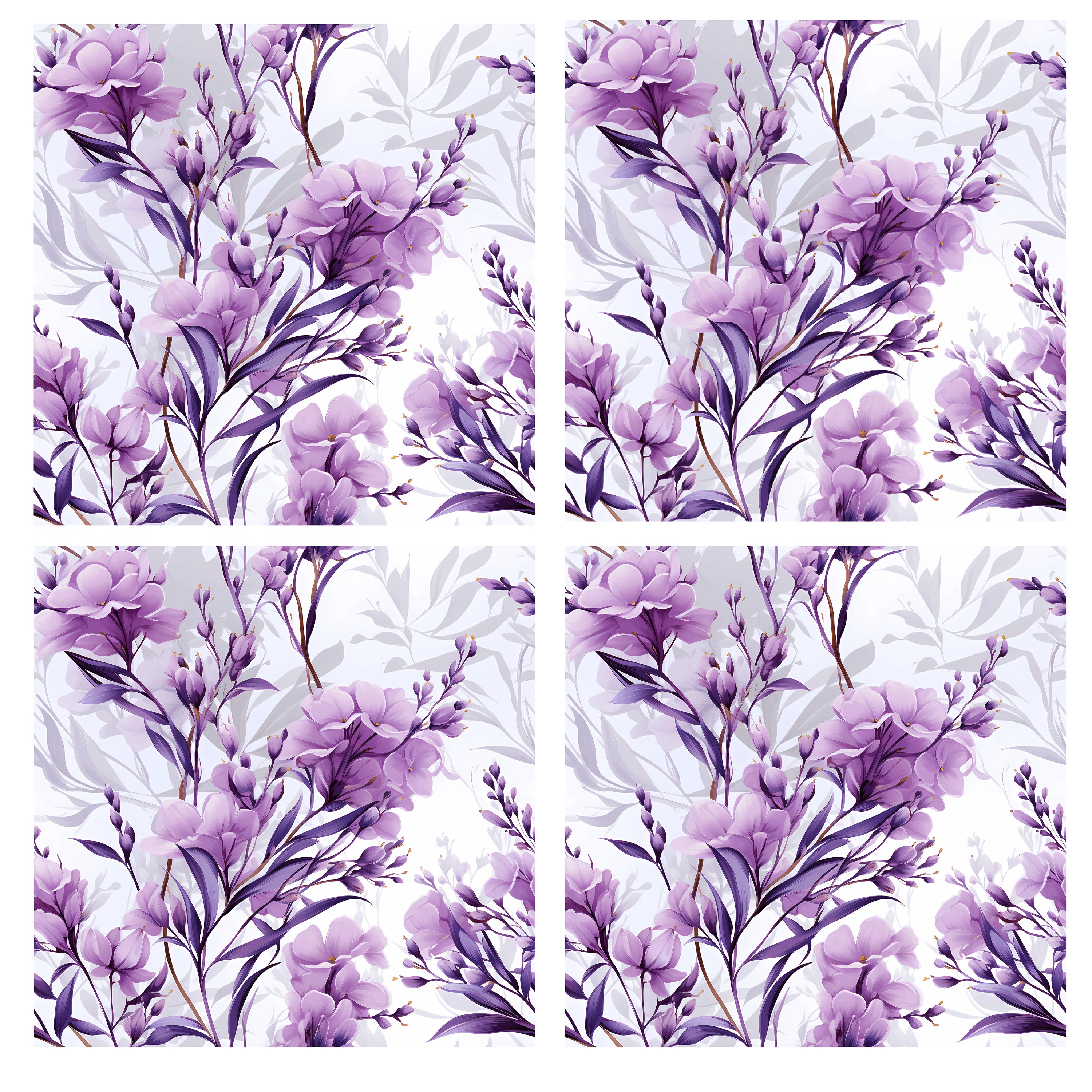 Lavender Field Digital Paper, Lavender Seamless Pattern Design ...