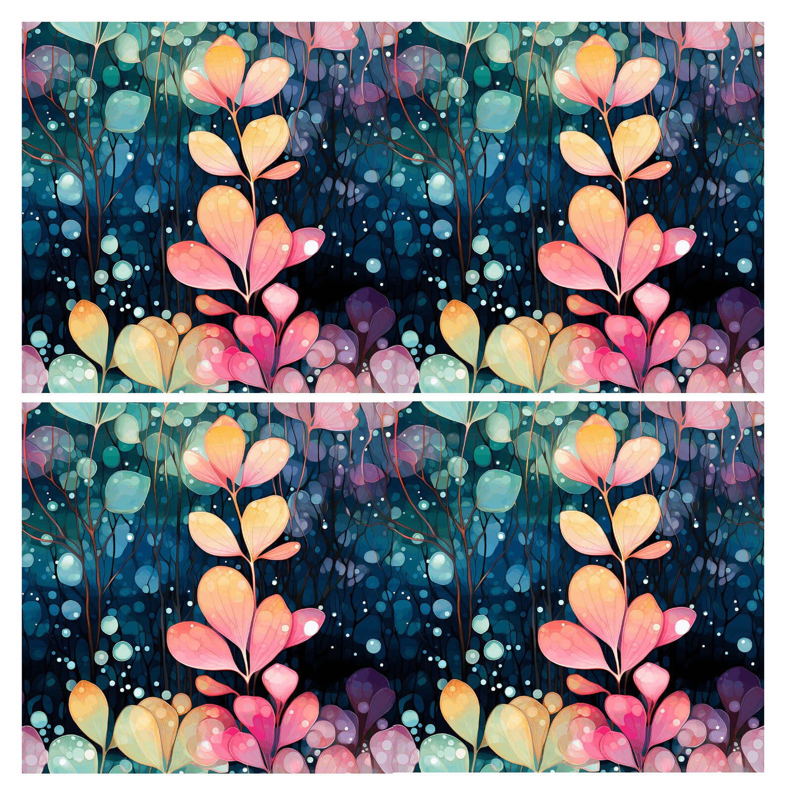 4 Raindrops Watercolor Digital Papers Bundle, Watercolor Seamless ...