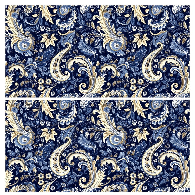 4 Classic Paisley Digital Papers Bundle, Paisley Seamless Pattern ...