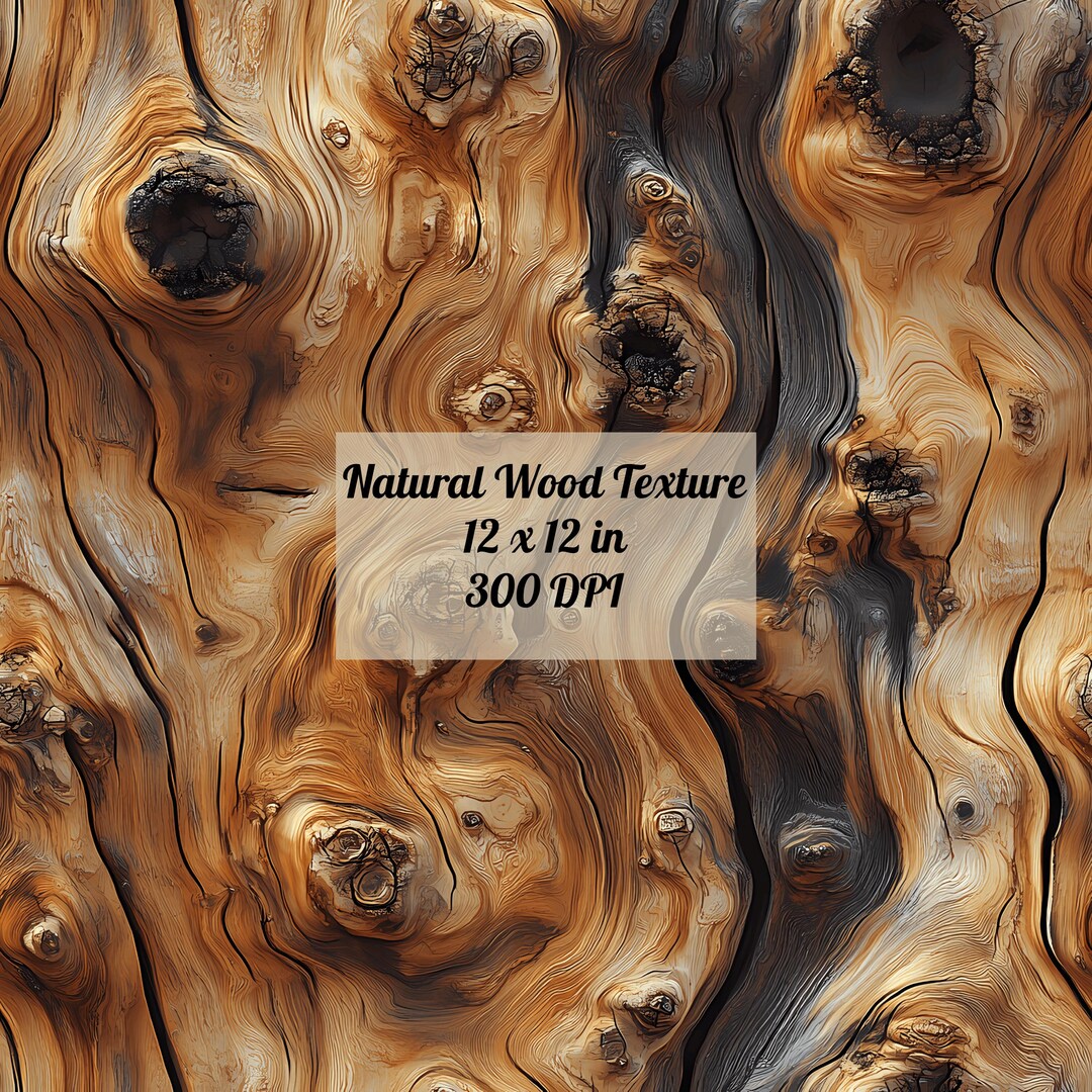 Natural Wood Texture Seamless Digital Paper, Textile Pattern, Instant ...