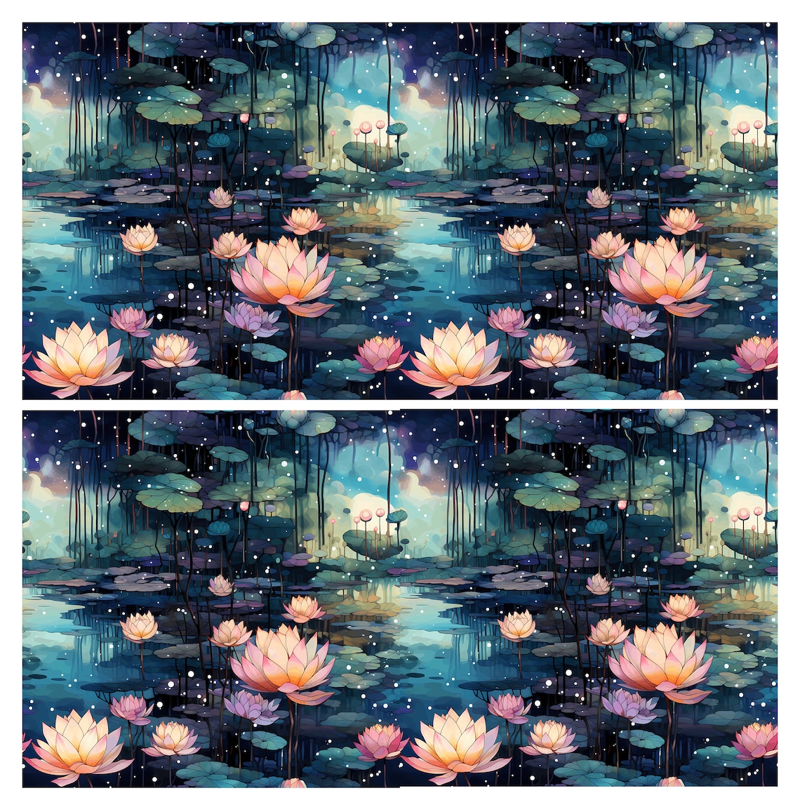 4 Raindrops Watercolor Digital Papers Bundle, Watercolor Seamless ...