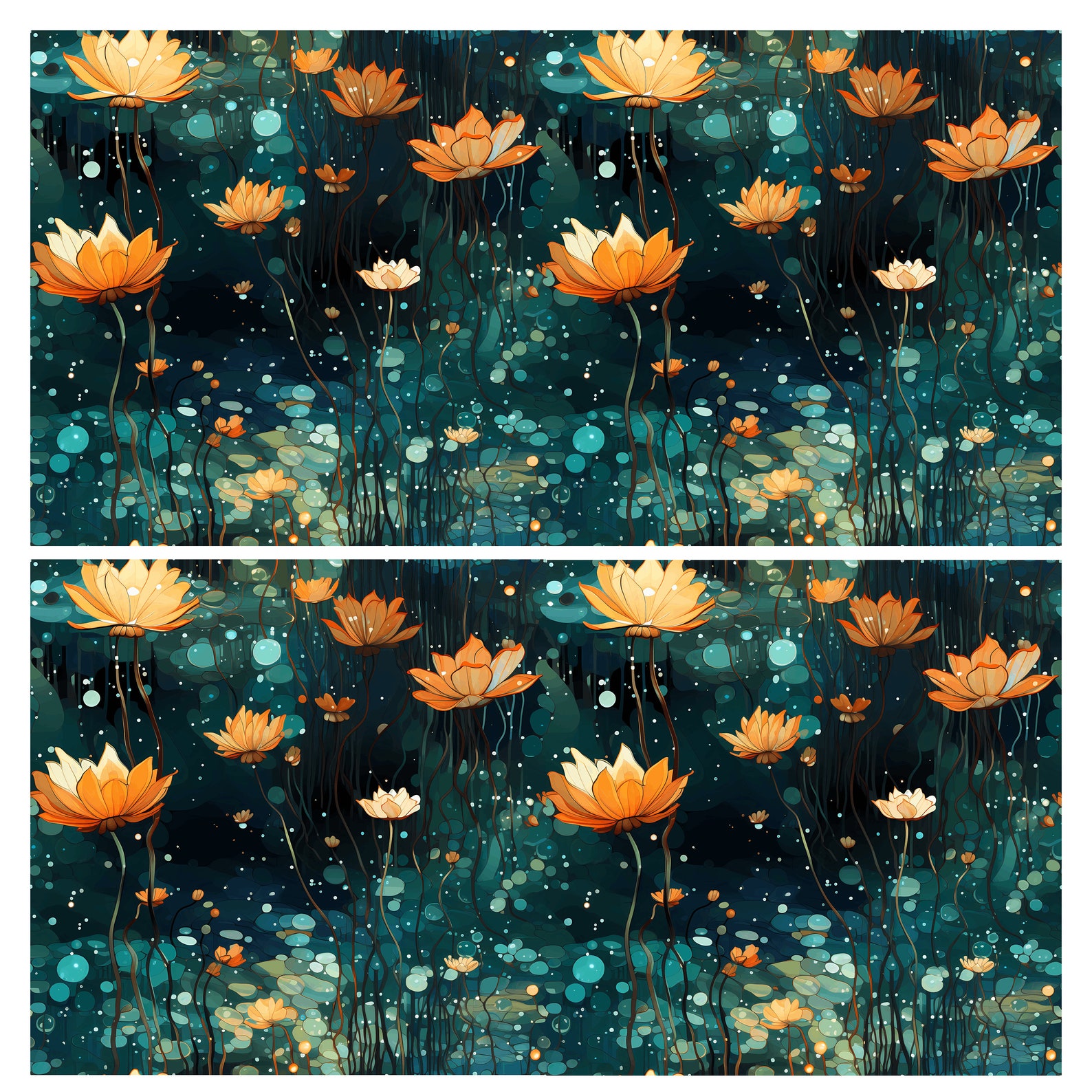 4 Raindrops Watercolor Digital Papers Bundle, Watercolor Seamless ...